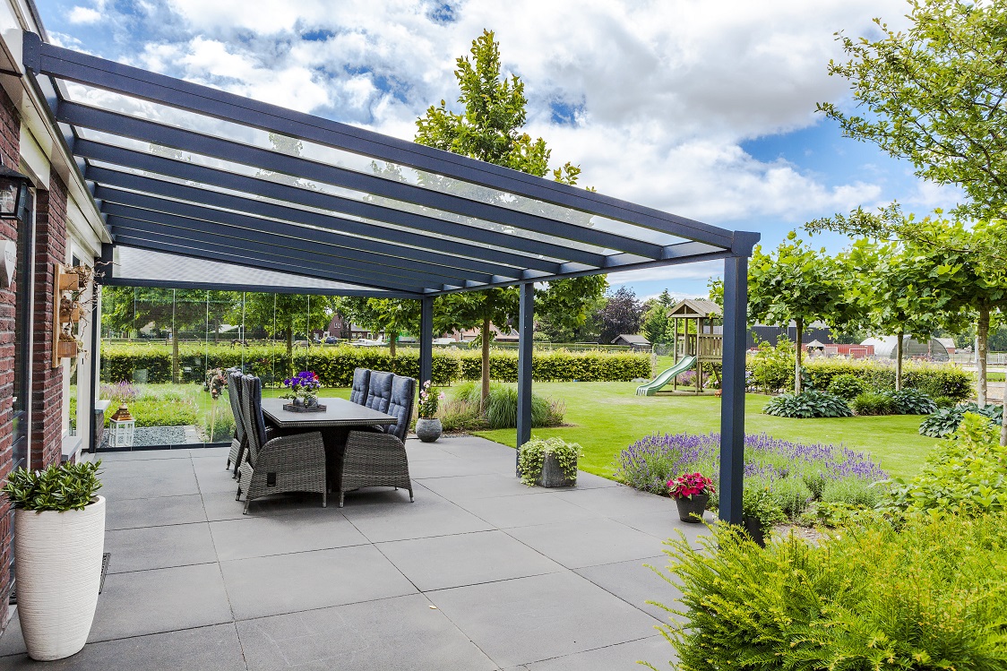 Terrassenuberdachung Bausatz Alu Glas